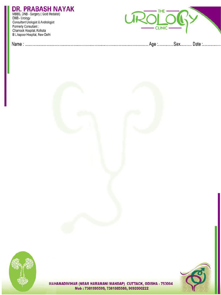 Letter Pad Design For Doctor | PDF