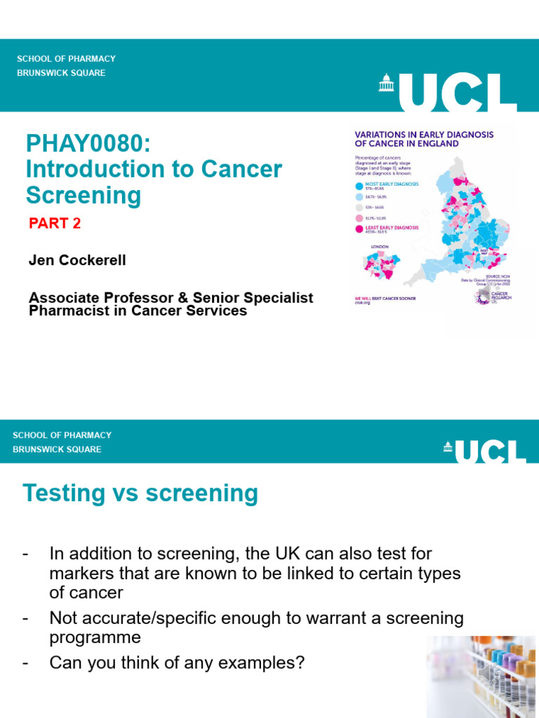 Cancer Screening Part 2 (Students) | PDF | Prostate Specific Antigen ...