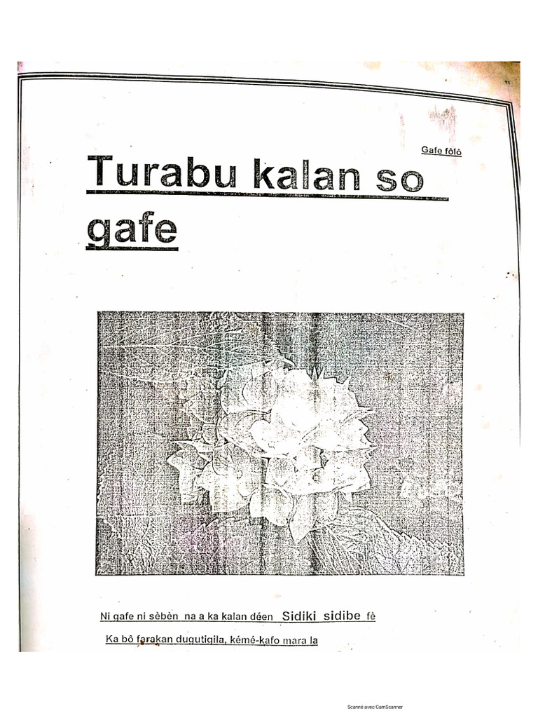 Tourabou Kalanso Gafe | PDF