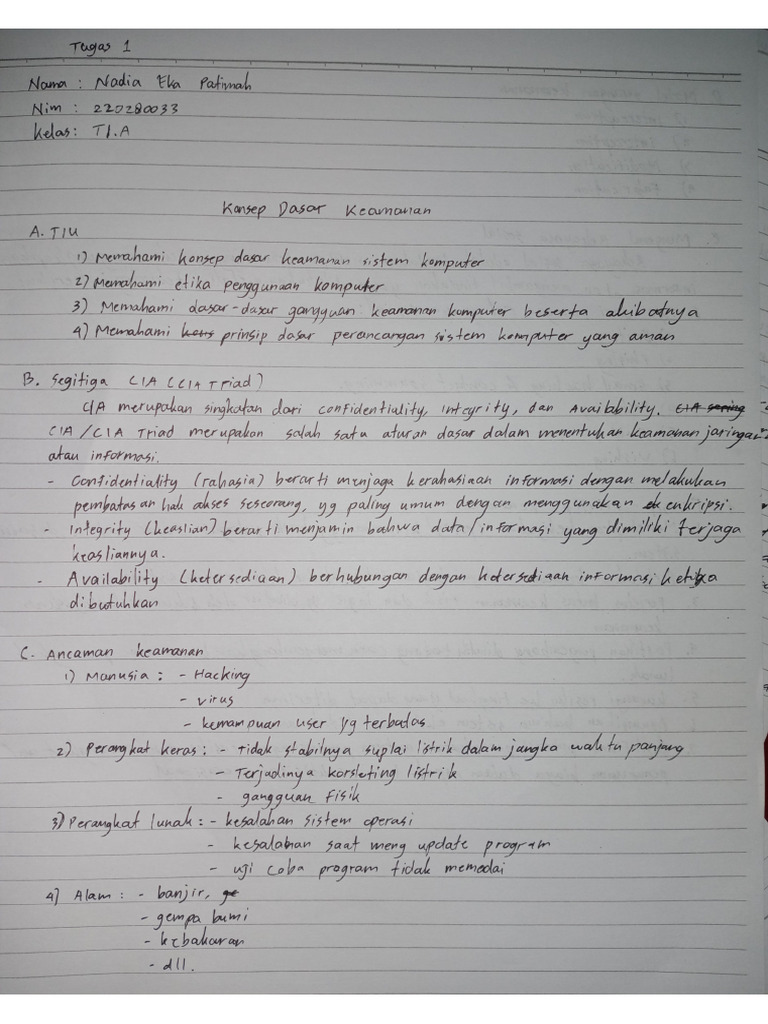 Konsep Dasar Keamanan | PDF