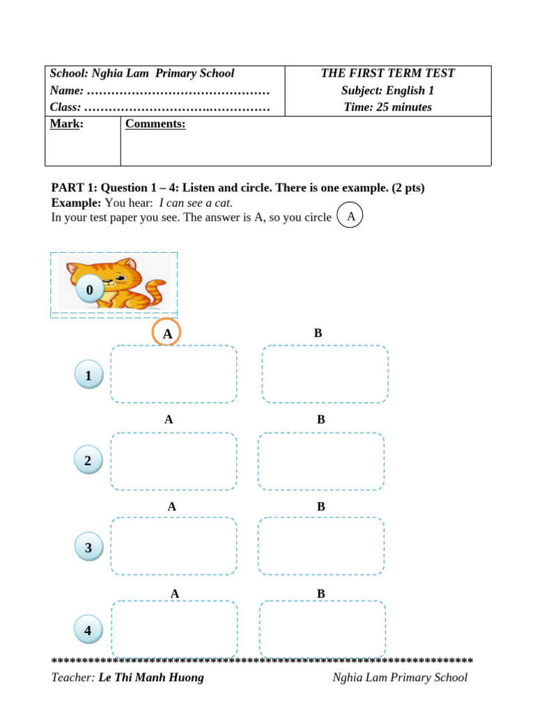 DE THI HK1 E1 DE2 | PDF
