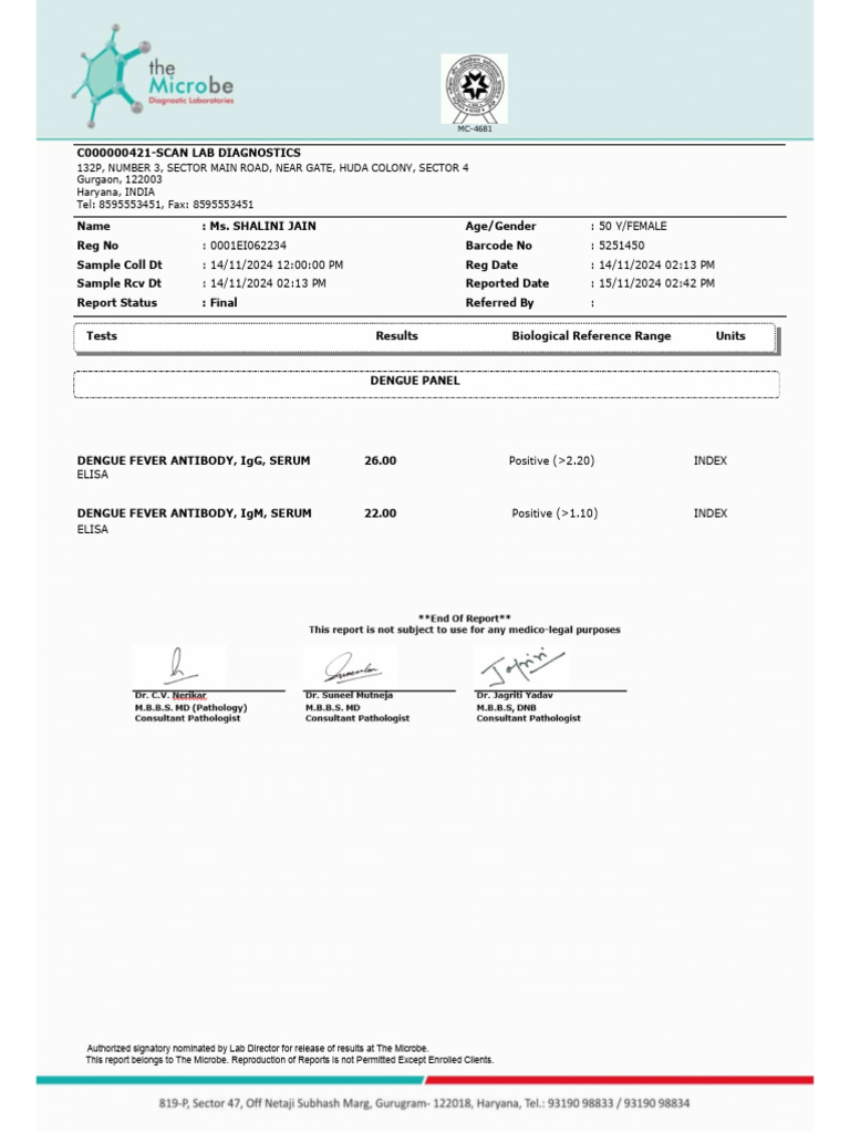 Dengue Panel 2 | PDF