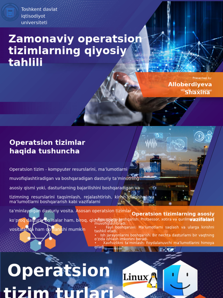 Operatsion Tizimlar Tahlili | PDF | Ibm Pc Compatibles | Computing