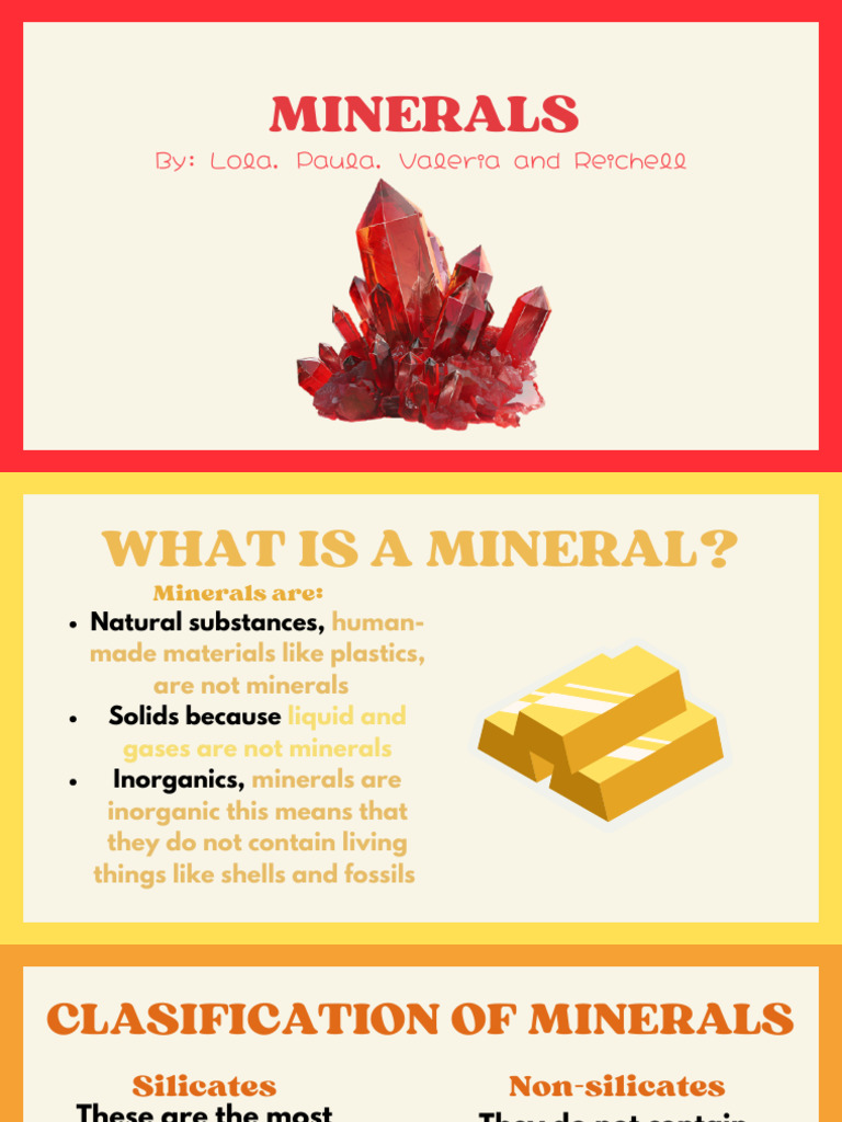 Understanding Minerals: Types and Uses | PDF
