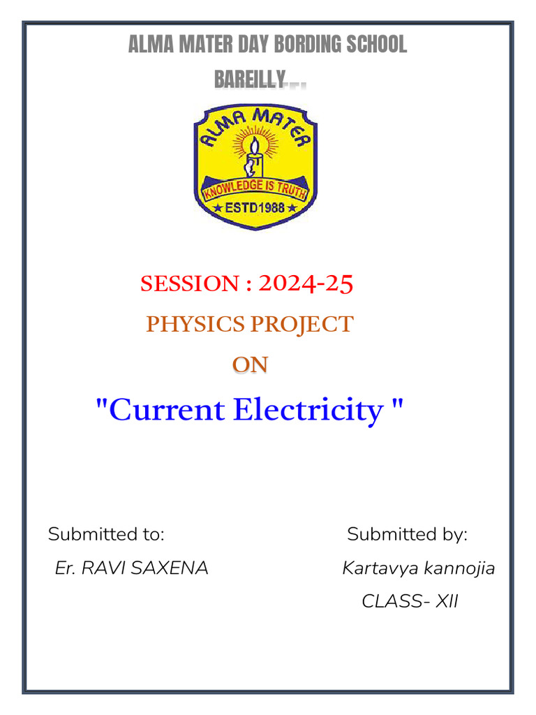 Kartavya Physics Project | PDF