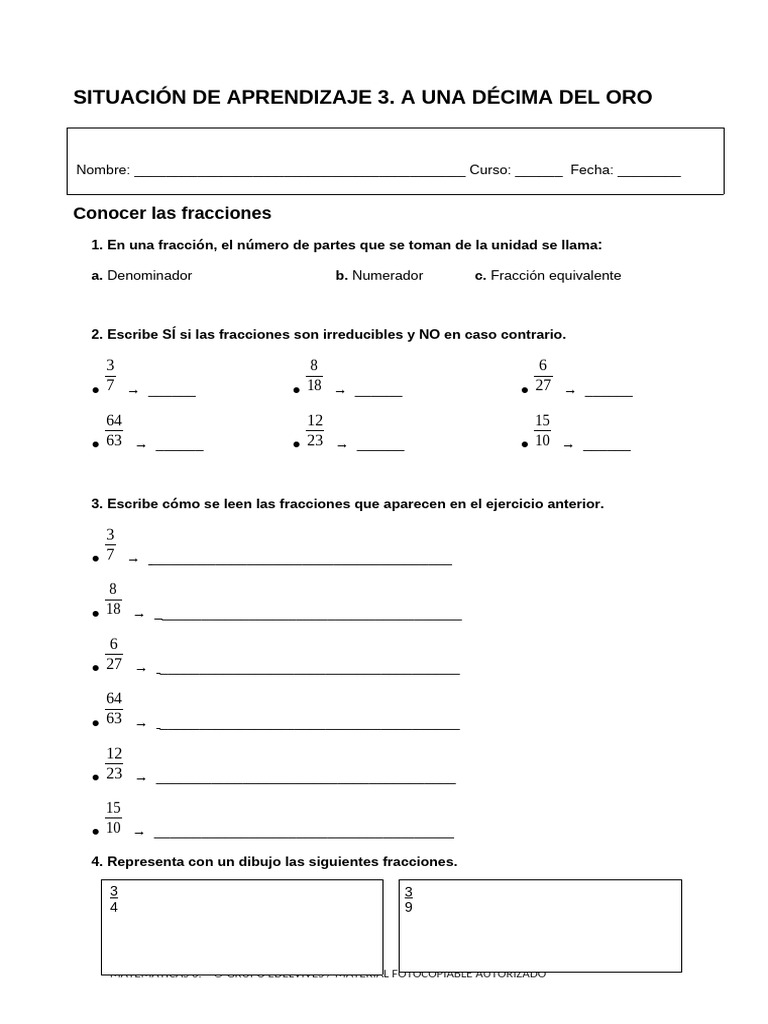 Ac 03 A Una Decima Del Oro M 6prim | PDF | Conceptos matemáticos | Lexicología