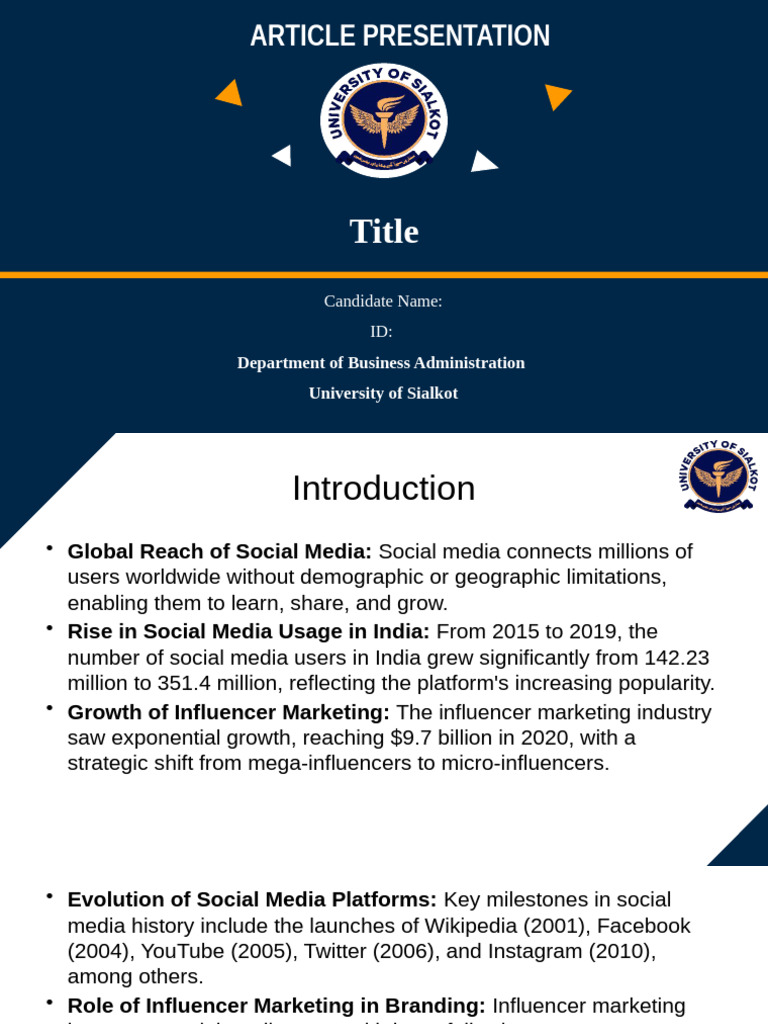 Articles Presentation Format | PDF | Social Media | Popular Culture ...