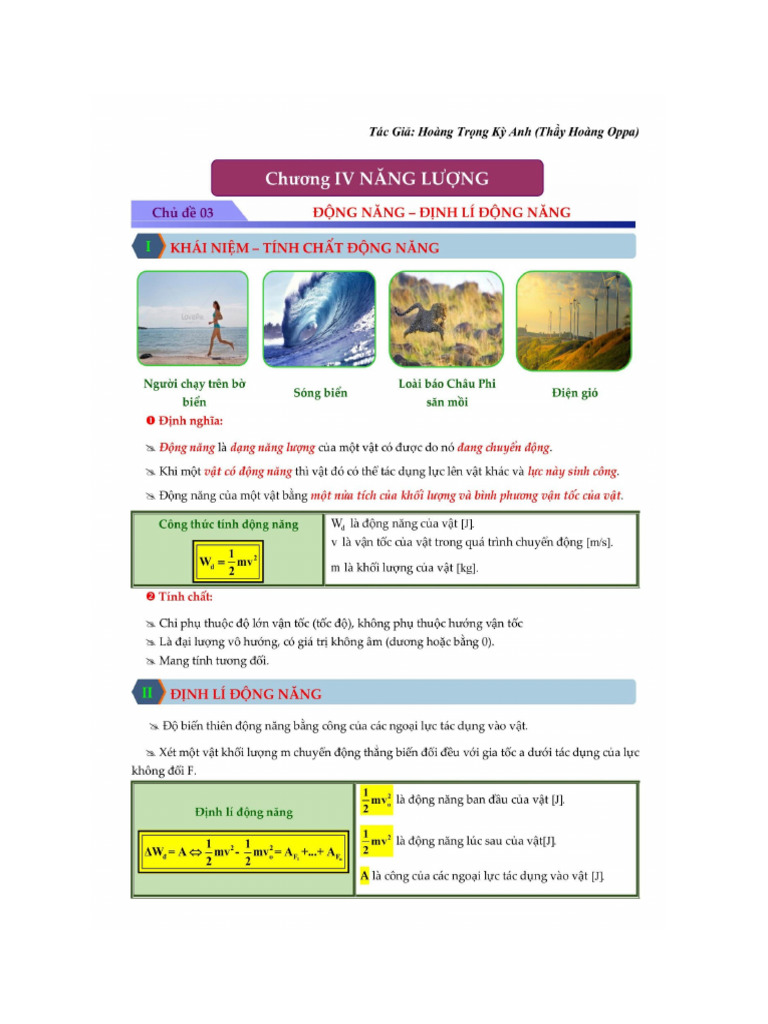 Chuyen de Bai Tap Theo Bai Hoc Vat Li 10 | PDF