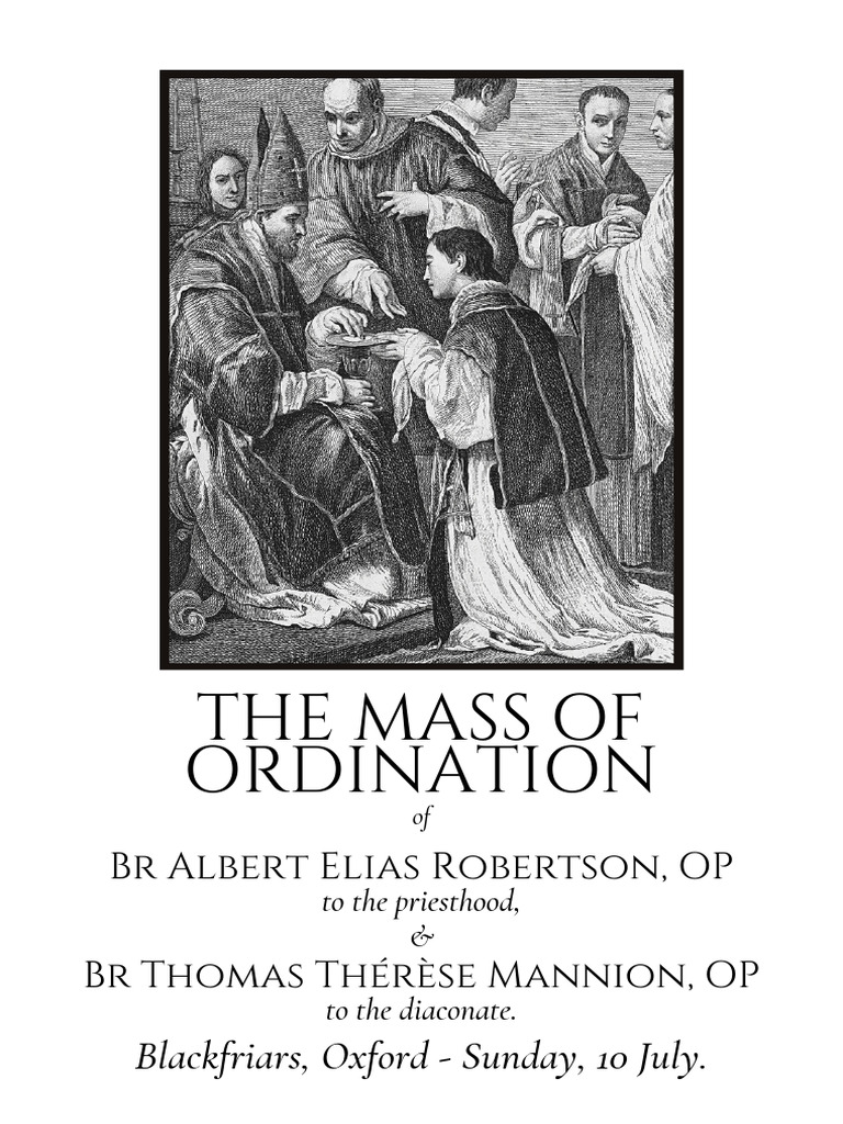 Final-Ordination | PDF | Lord's Prayer | Religious Belief And Doctrine