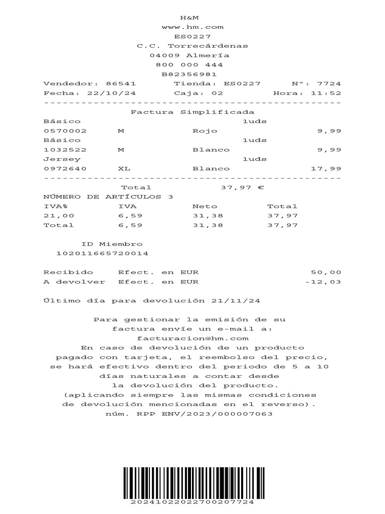 Store Receipt | PDF