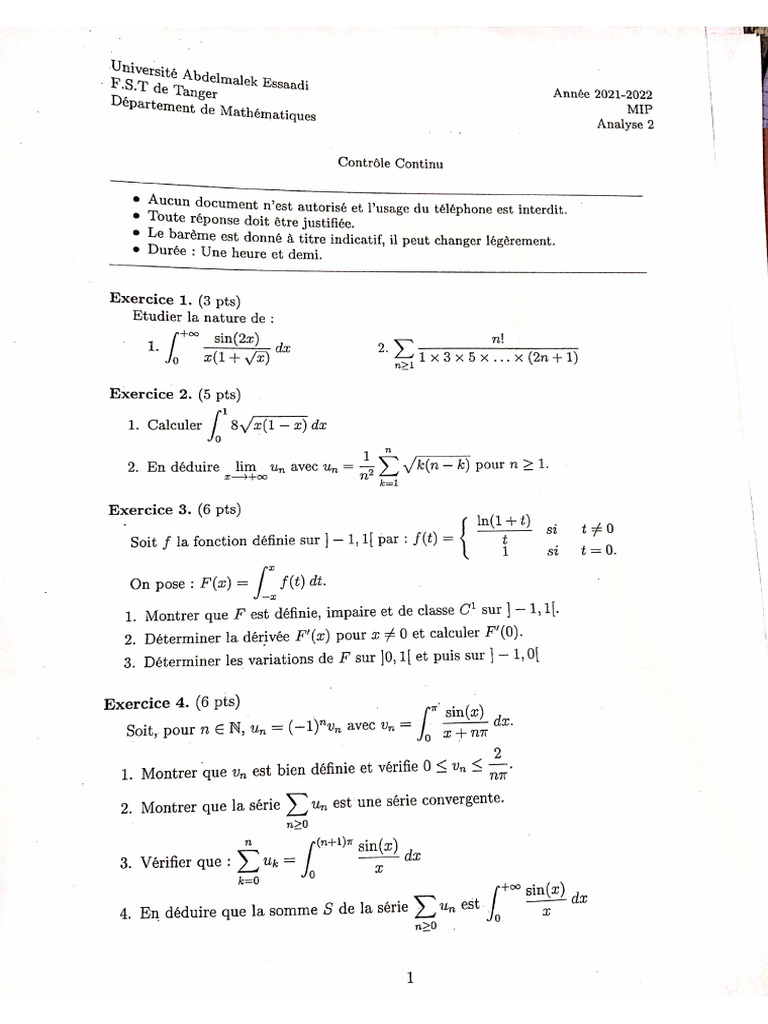 Les Exames 2021 | PDF