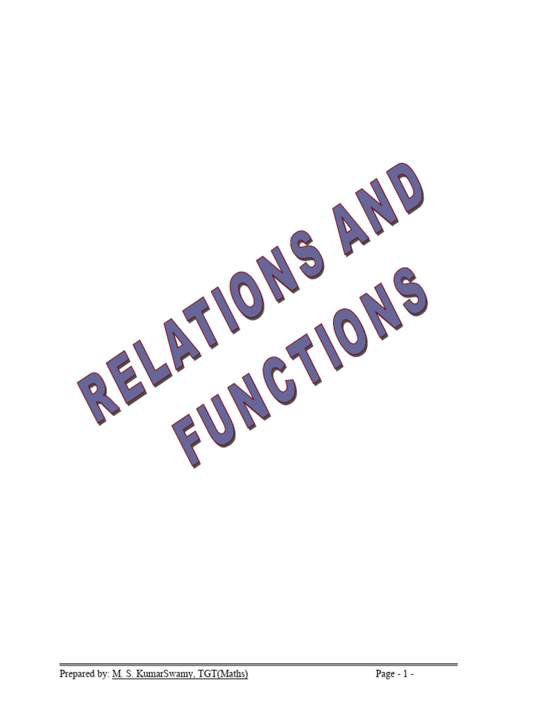 CHAPTER_1 | PDF | Mathematical Relations | Abstract Algebra