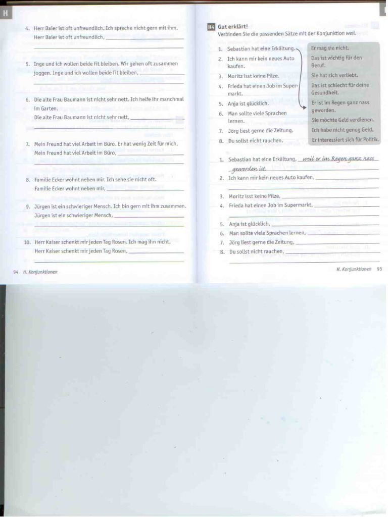 Weil Dass Wenn | PDF