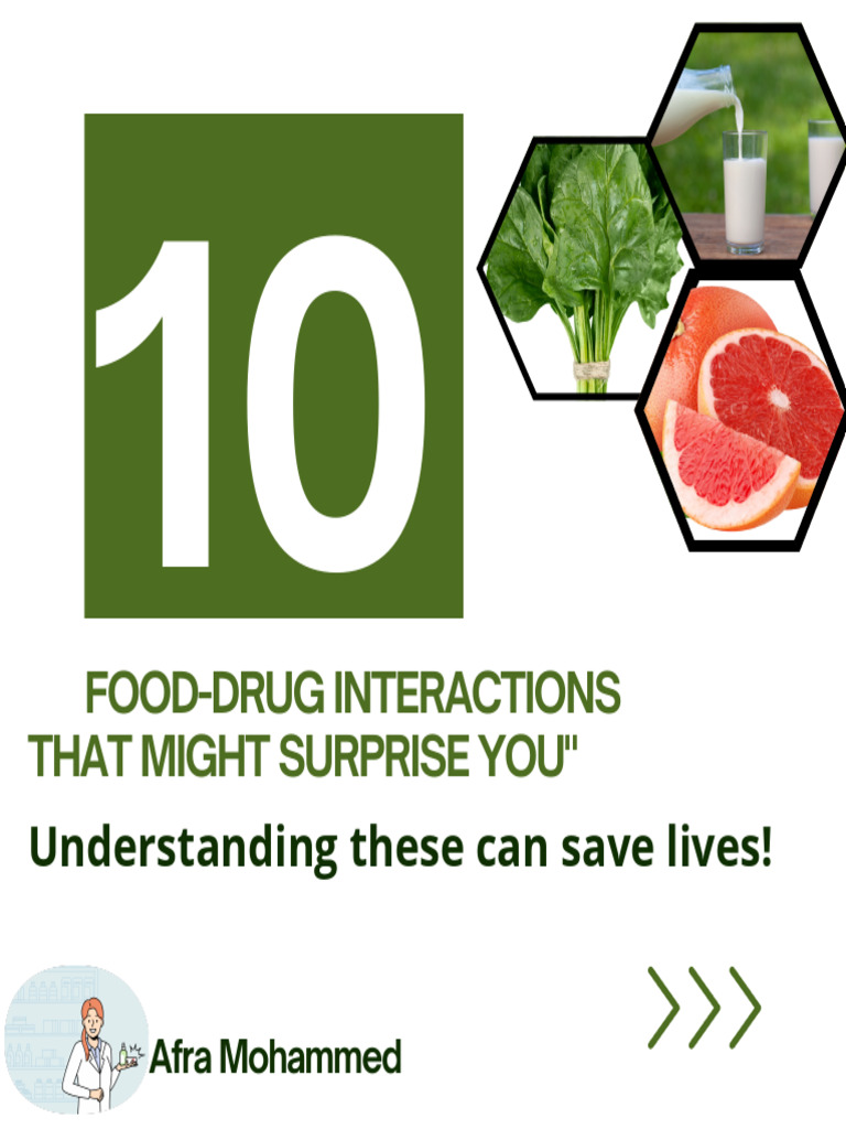 10 Food-Drug Interactions You Should Know About | PDF | Stimulant | Statin