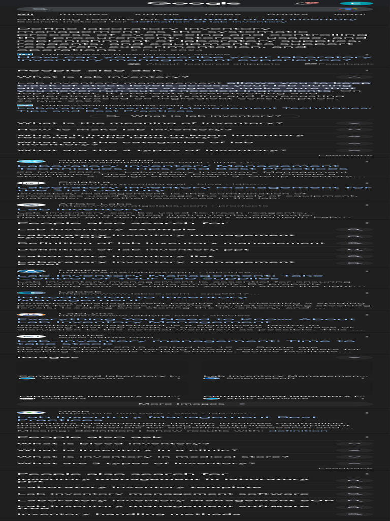 Defination of Lab Inventory - Google Search | PDF | Inventory | Laboratories