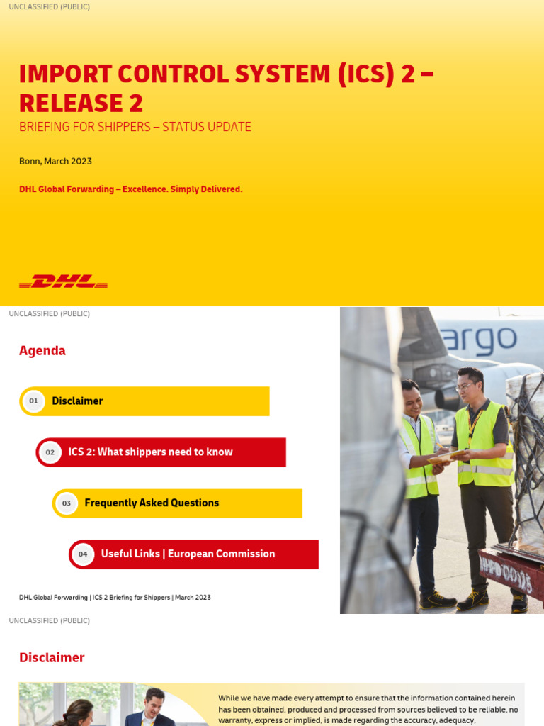 ICS 2 Update for Shippers - March 2023 | PDF | Freight Transport | Cargo
