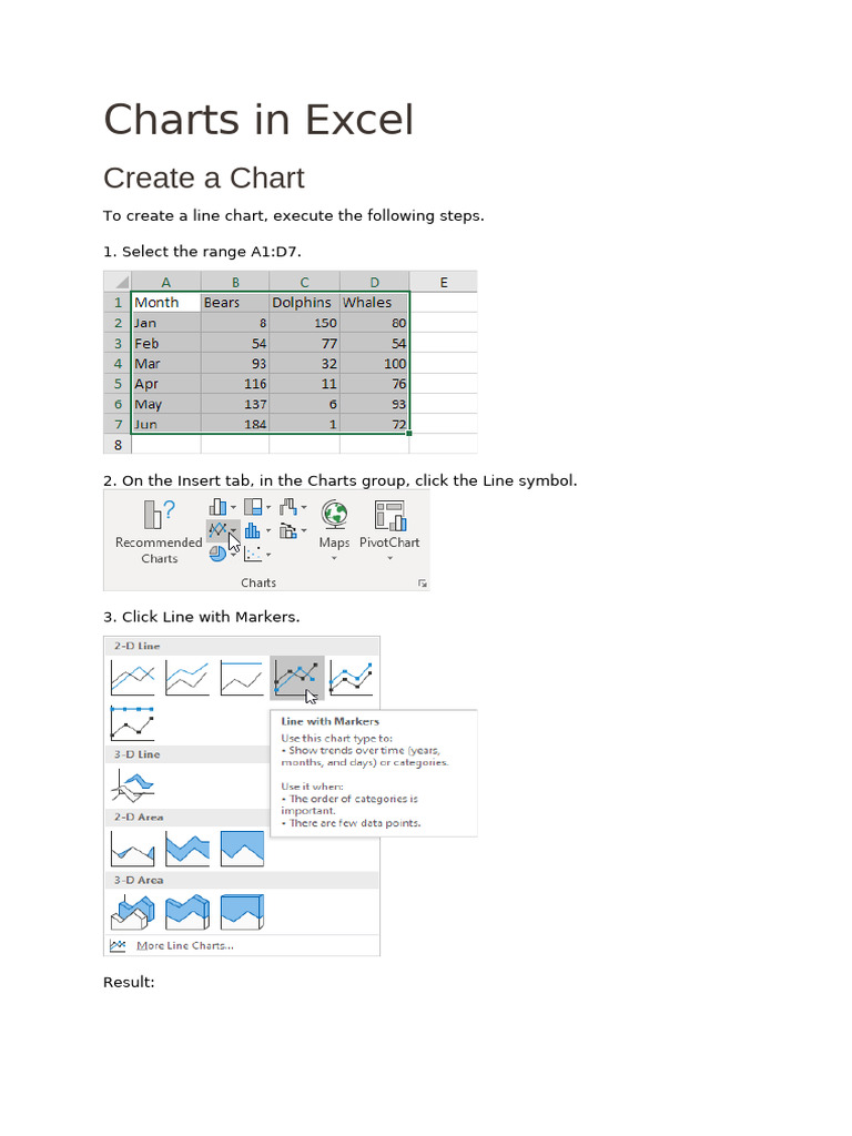 Charts in Excel | PDF | Scatter Plot | Coefficient Of Determination