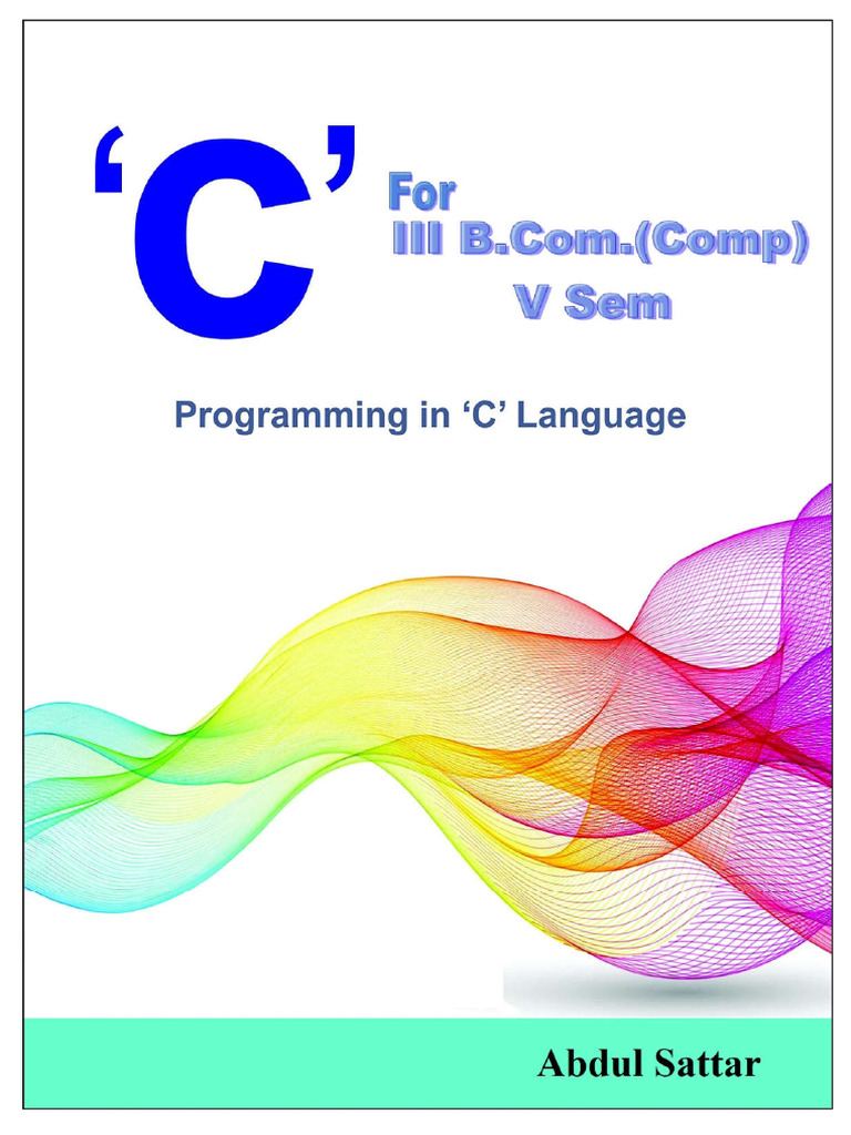 I BSC I Sem C Language | PDF | Integer (Computer Science) | C (Programming Language)