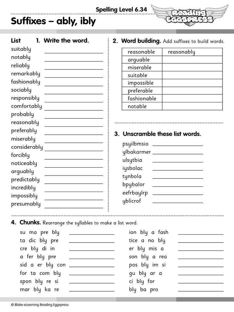 Suffixes and Word Building Exercises | PDF | Linguistics
