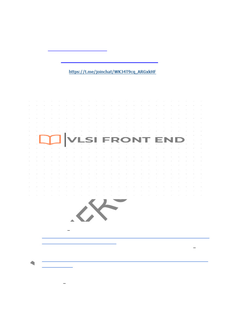 VLSI_LINKS_VLSIFRONTEND | PDF | Field Programmable Gate Array | Electronic Design