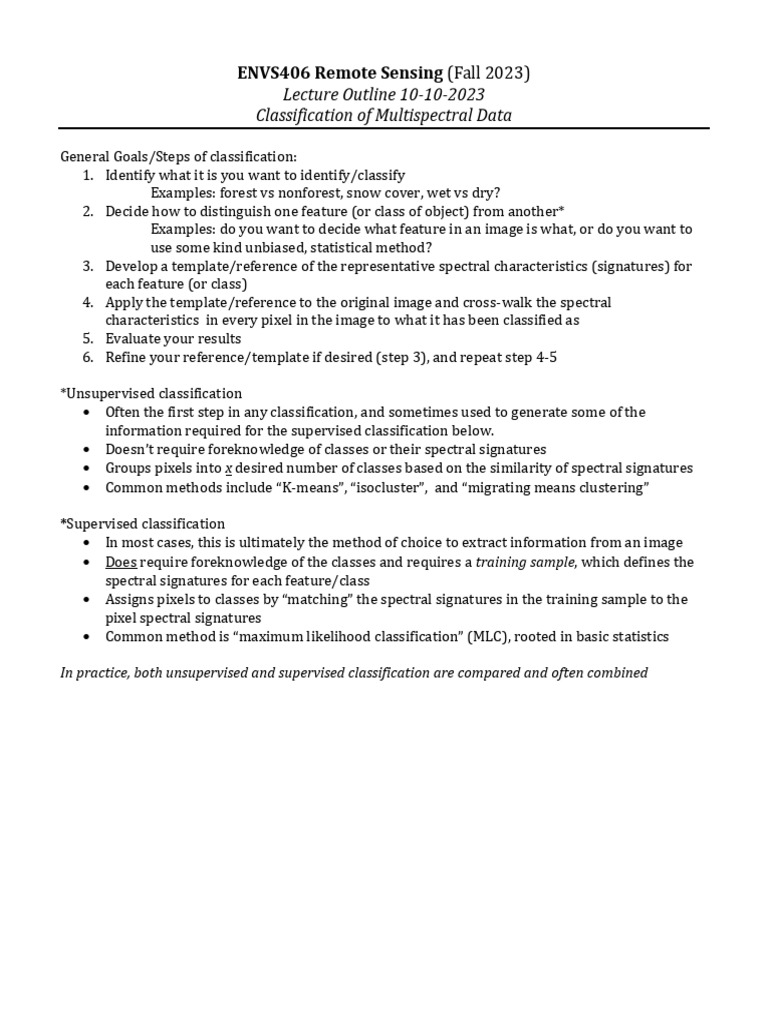 Lecture7a Classification | PDF