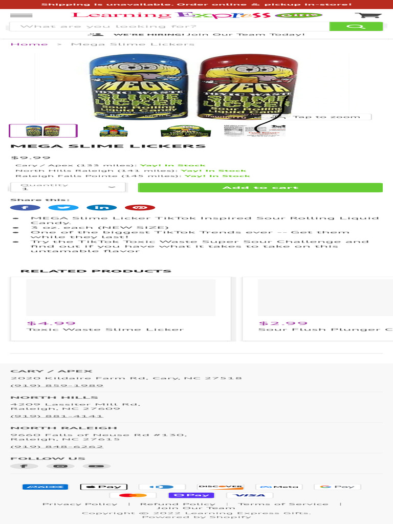 Mega Slime Lickers - Learning Express Gifts | PDF