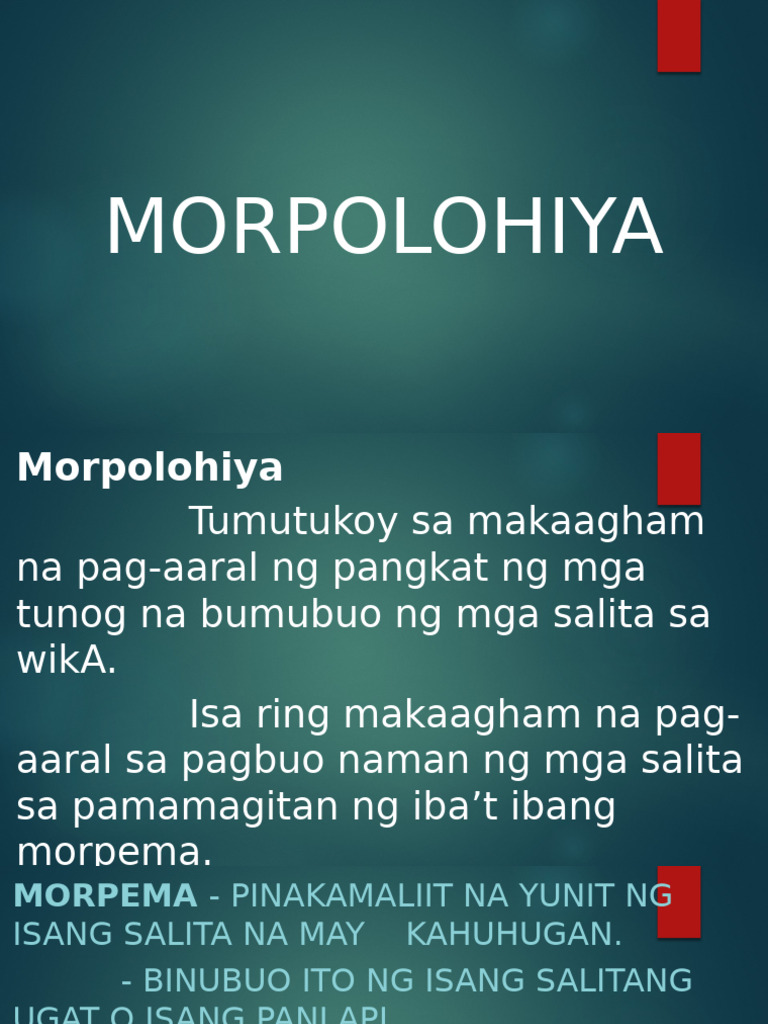 Letigio,Jennifer(Morpolohiya) | PDF