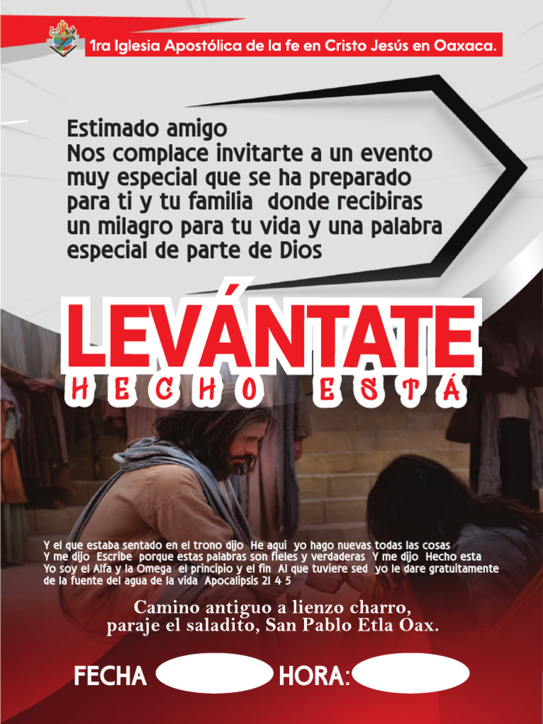 Invitación Levántate | PDF
