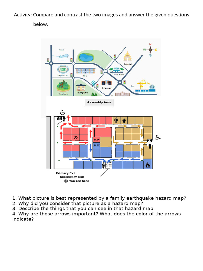 Family Earthquake Hazard Map Activity | PDF