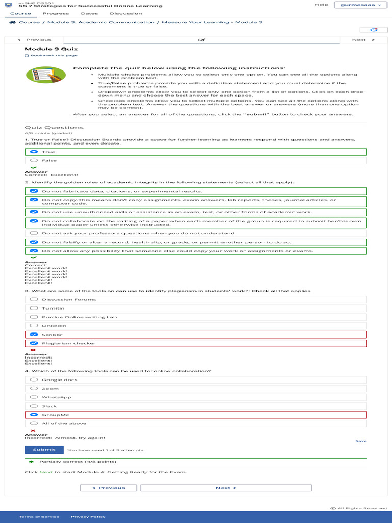 Measure Your Learning - Module 3 Module 3 Acad | PDF | Learning