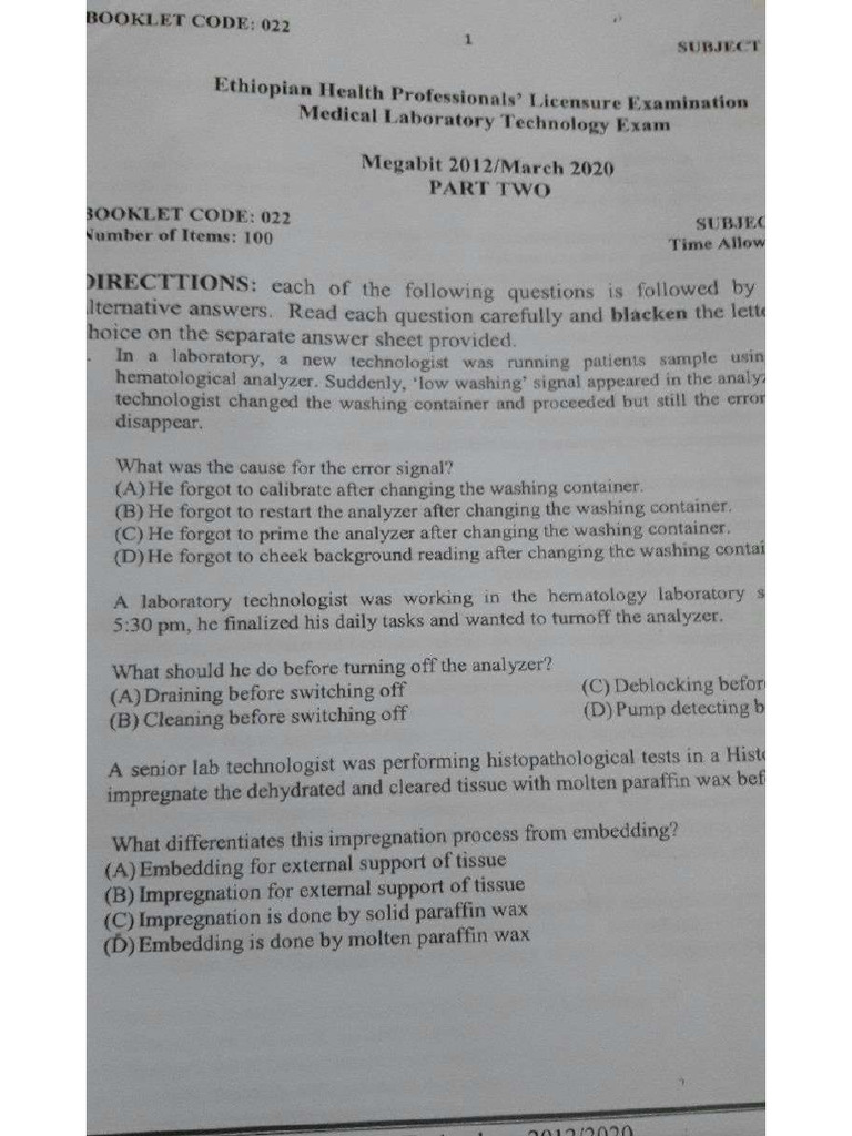 Medical Lab COC Megabit, 2012 | PDF