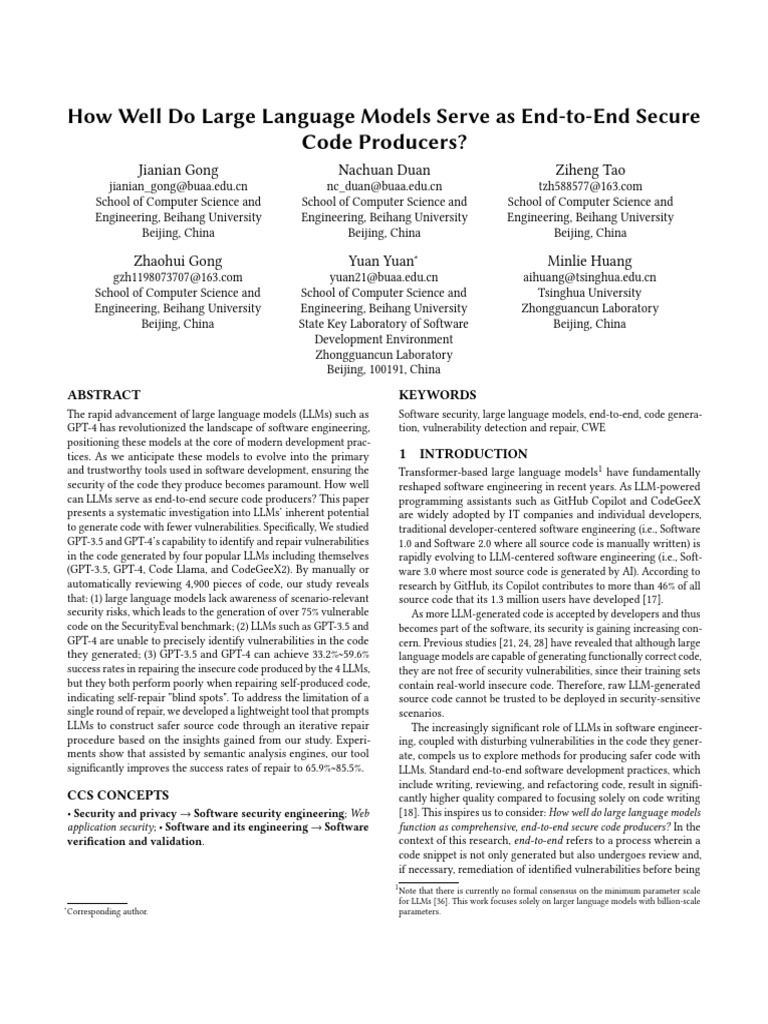 8. How Well Do Large Language Models Serve as End-to-End Secure | PDF ...