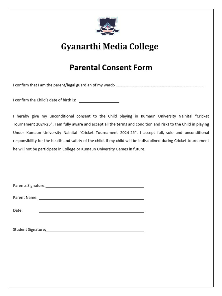 Parental Consent Form | PDF
