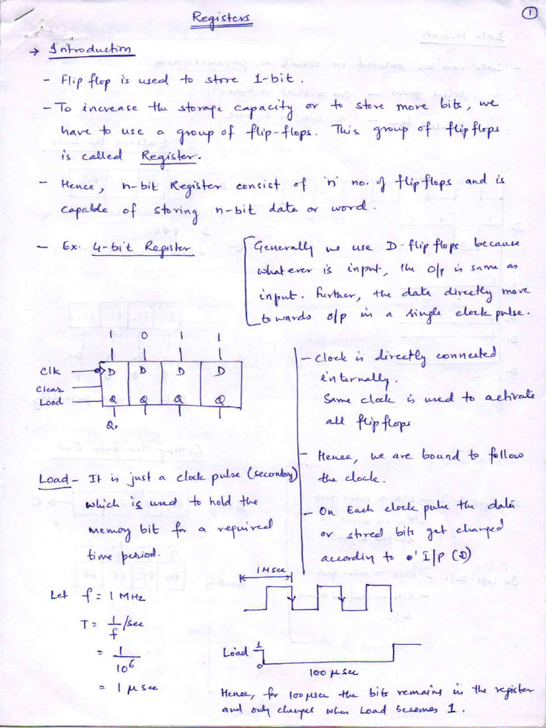 Unit-3 Shift Registers | PDF