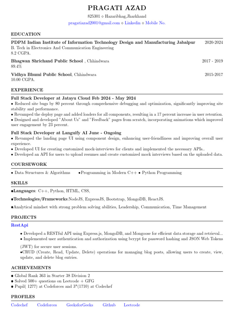 FAANGPath Simple Template | PDF