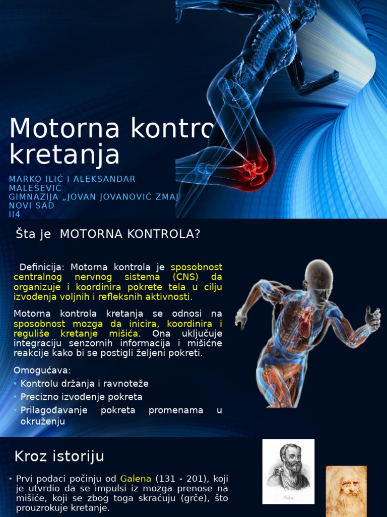 Motorna kontrola kretanja | PDF