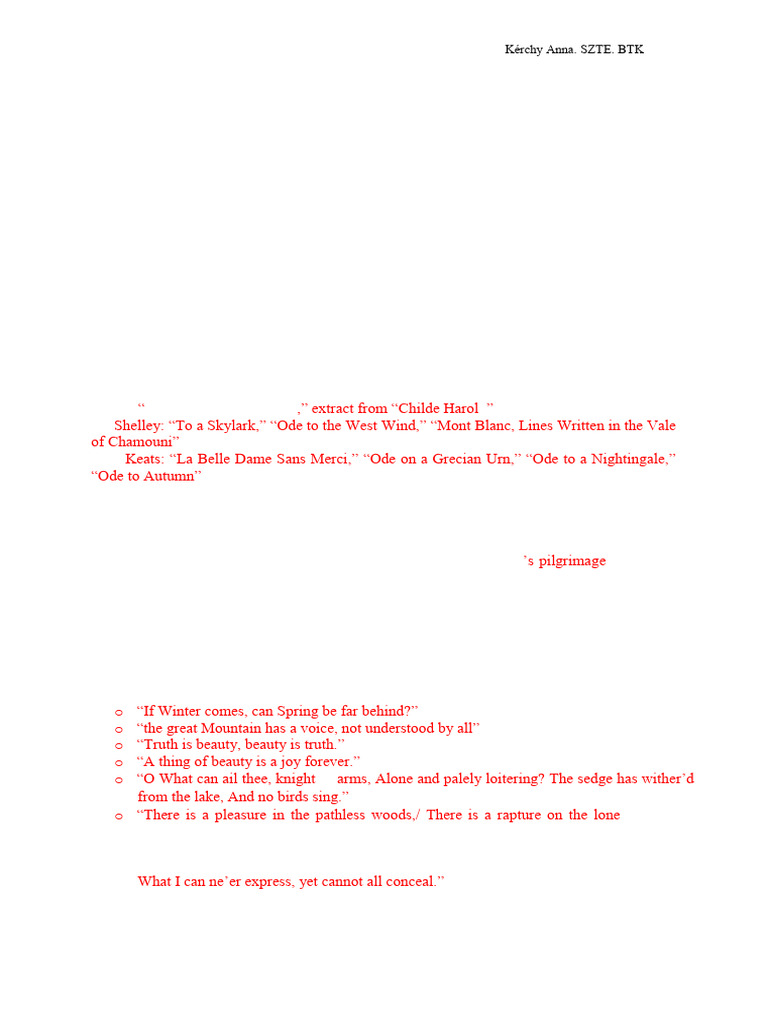 Second Generation Romantic Poets | PDF | Prometheus | Percy Bysshe Shelley