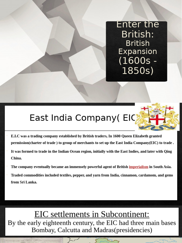 Enterthebritish (Britishexpansion1600sto | PDF | East India Company ...