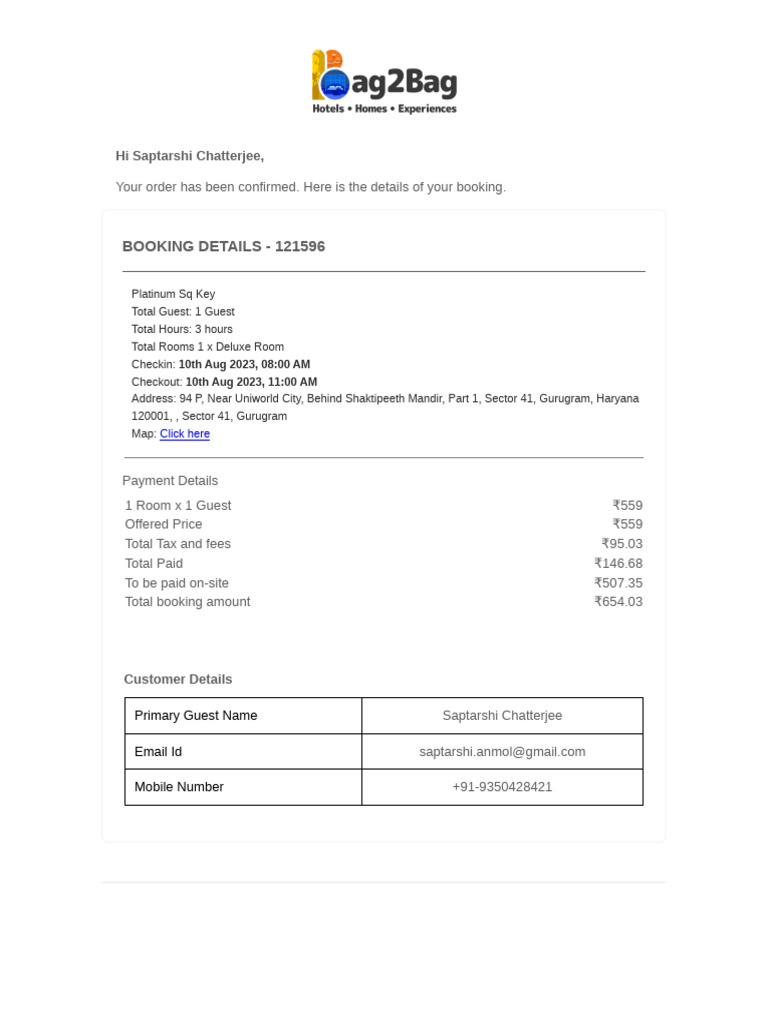 Bag2Bag 121596 166291 Voucher | PDF