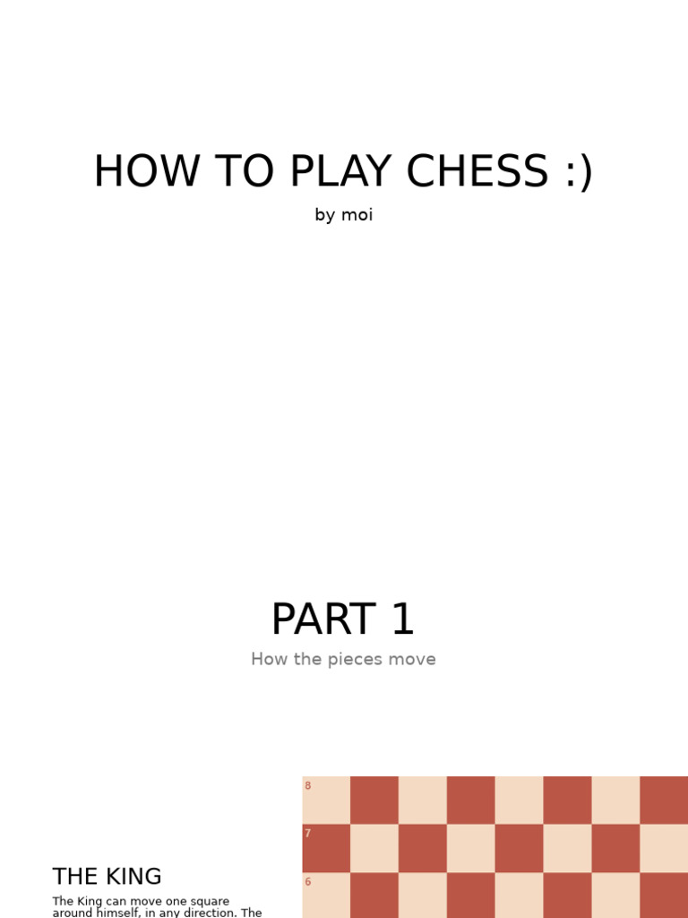 Chess Basics: Piece Movements & Rules | PDF | Board Games | Traditional ...