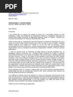 LETTER OF INTENT EXAMPLE - APPLYING TO DEPED | PDF