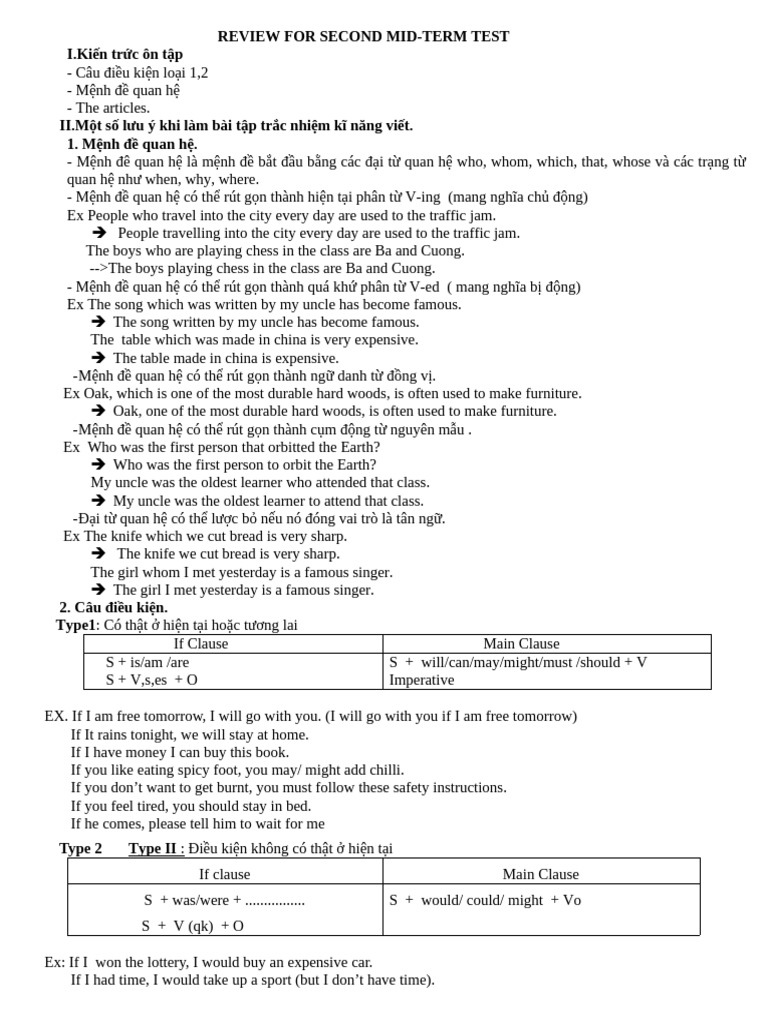 Đề on Tiếng Anh 9 Gk2 | PDF | English Language