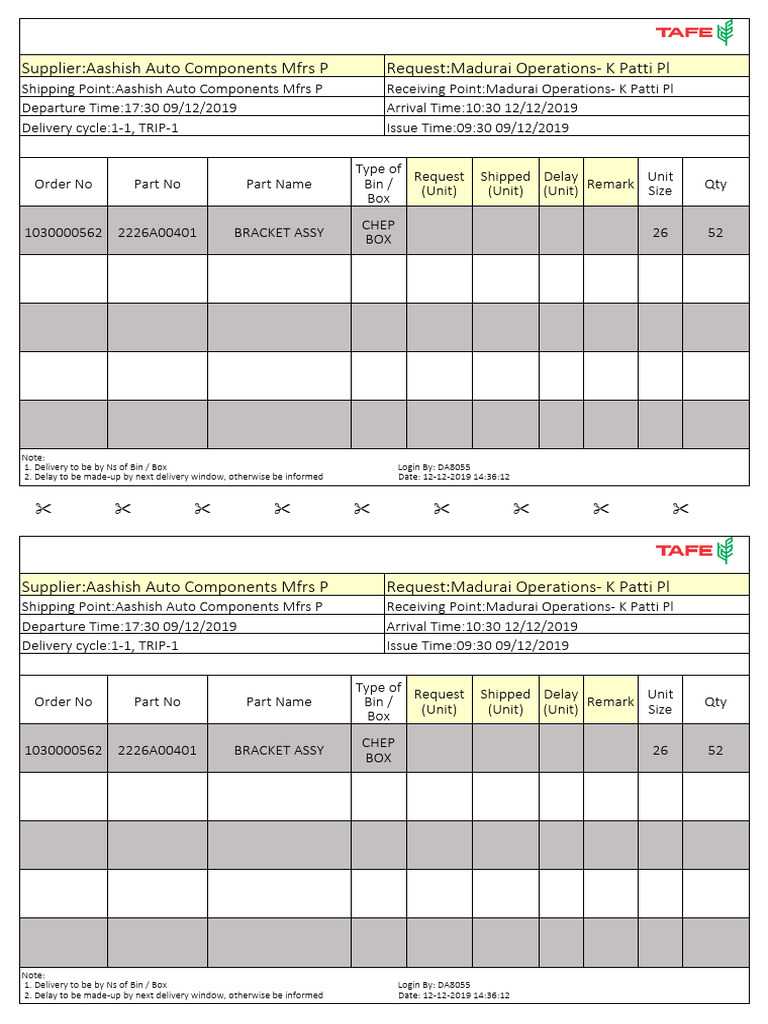 Delivery Requests and Delays Report | PDF | Motor Vehicle | Vehicles