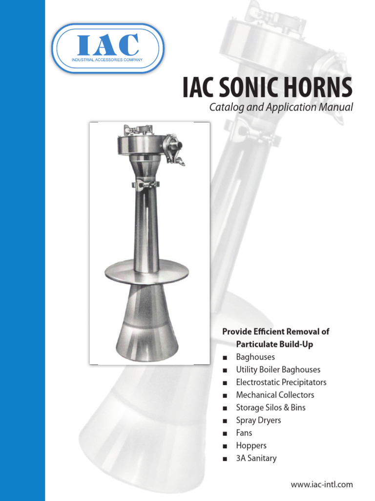 IAC Sonic Horn Catalog | PDF | Sound | Acoustics