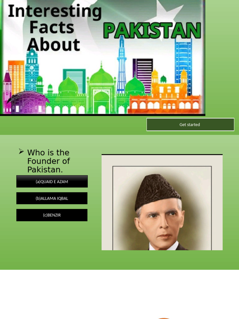 Pakistan Quiz: Founders and Facts | PDF