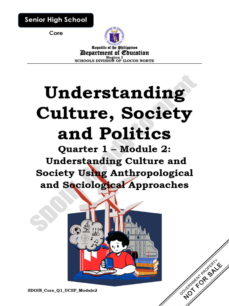 CORE UCSP12 Q1 Mod2 W2 Understanding Society and Culture | PDF ...