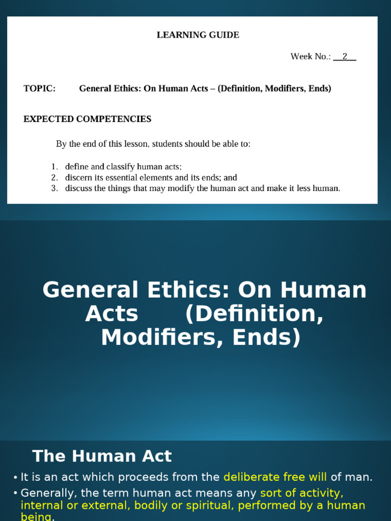 ethics week 2 | PDF | Reason | Free Will ethics week 2 | PDF | Reason | Free Will
