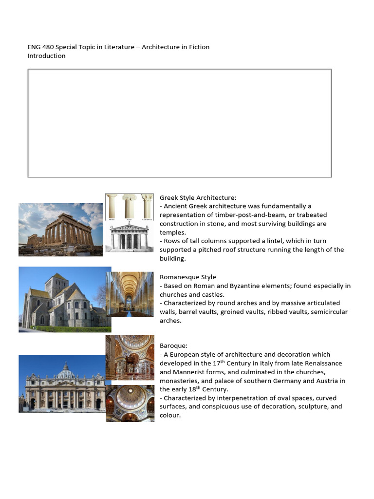 Introduction - Handout | PDF | Ornament (Art) | Baroque