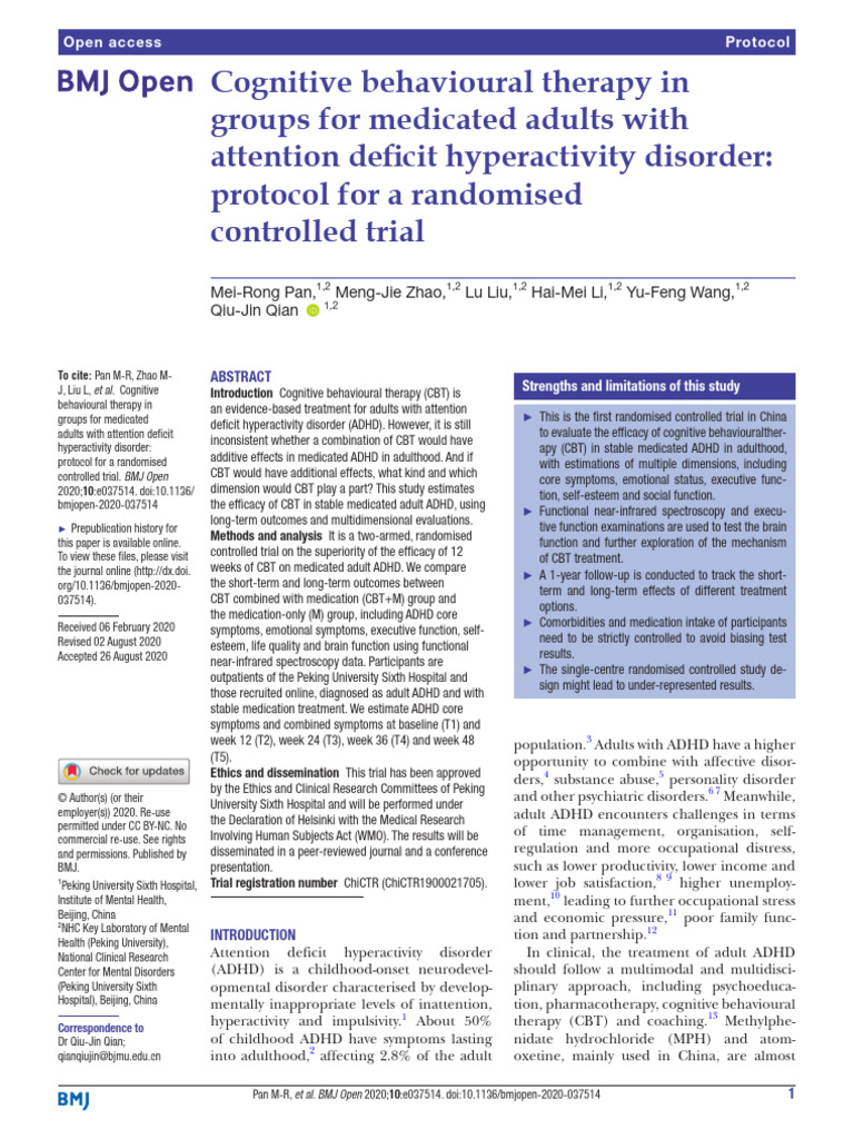 Cognitive_behavioural_therapy_ | PDF | Cognitive Behavioral Therapy | Attention Deficit ...