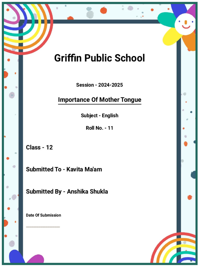 Importance of Mother Tongue Essay | PDF